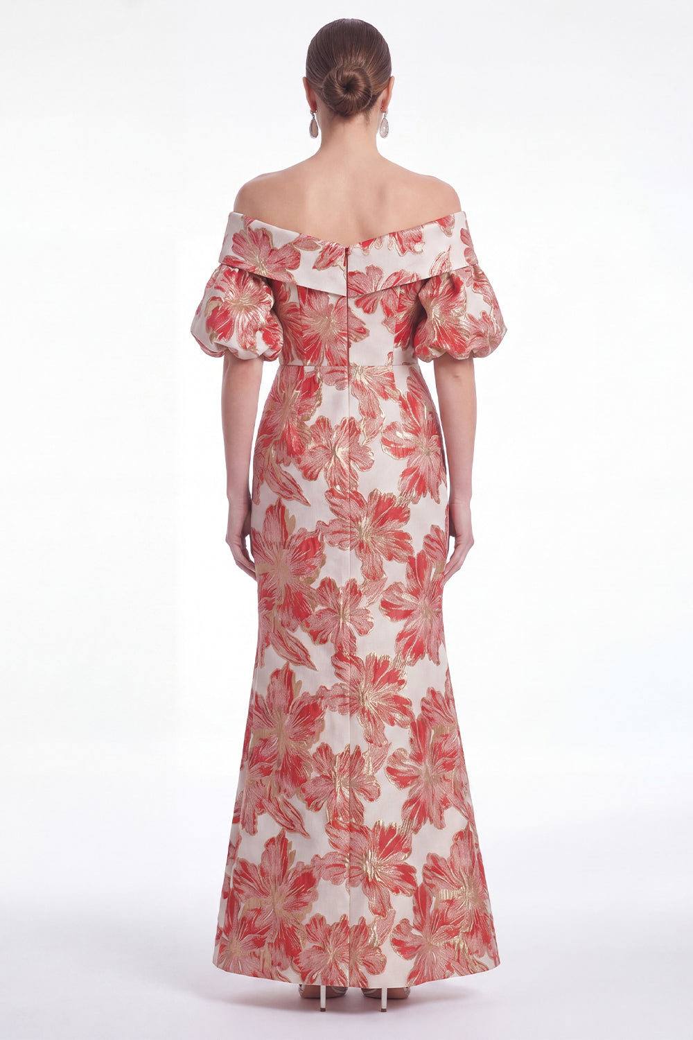 WEDTREND Women Off the Shoulder Blue Floral Mother of the Bride Dress ...
